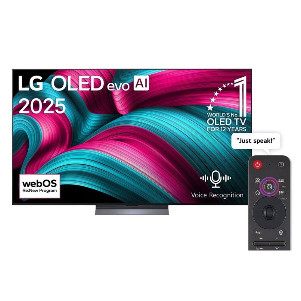 LG 77 Inch C5 Evo AI OLED 4K Smart TV 2025 | Alpha 9 AI Processor Gen8 | 144Hz VRR - 0.1ms Pixel ...